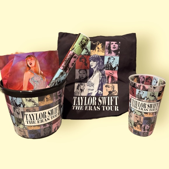 Taylor Swift AMC | Bags | Taylor Swift Eras Tour Amc Merch Bucket Lrg ...